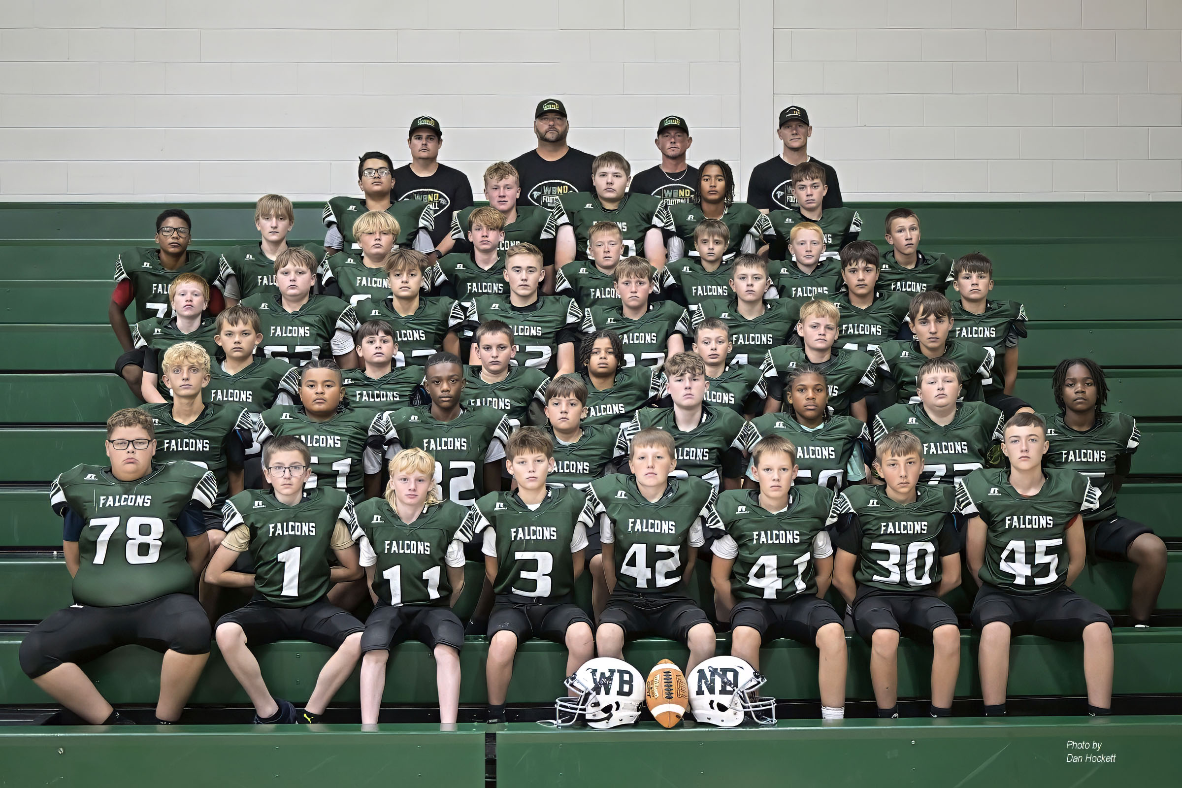 WB-ND JH Falcon Football 2025 – West Burlington, Iowa